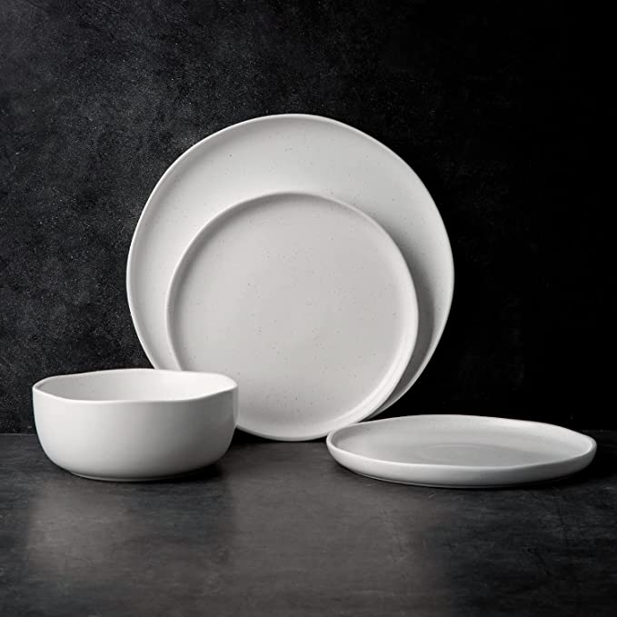 Handcrafted Speckled Modern Ceramic Dinnerware Set 18 PCs – AmorArc